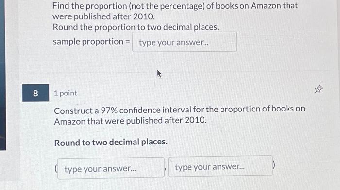 Solved Find the proportion (not the percentage) of books on | Chegg.com