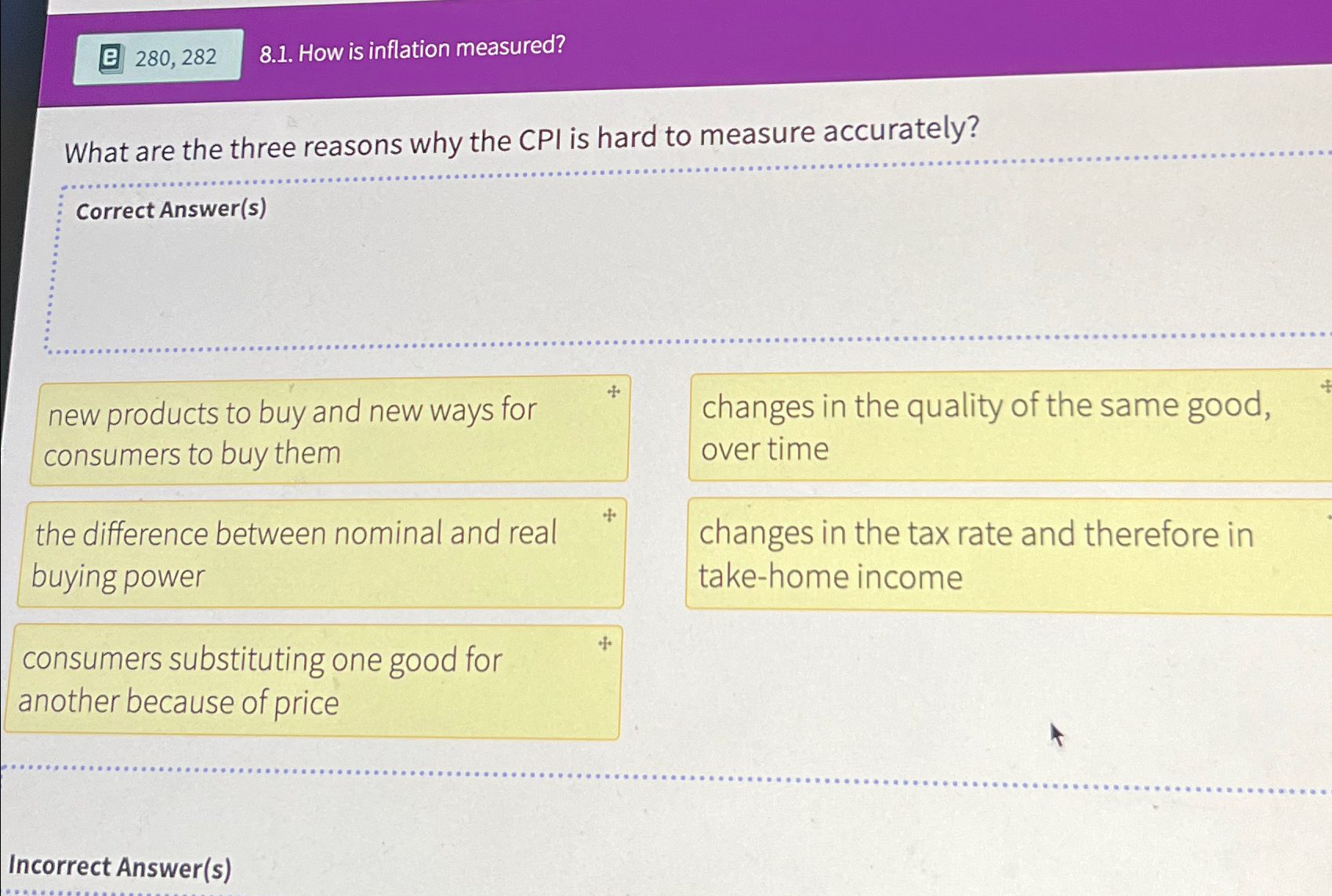 Solved 8.1. ﻿How is inflation measured?What are the three | Chegg.com