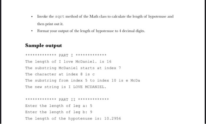 Solved CSC 1106 The Art of Programming Lab 9 Invoking | Chegg.com