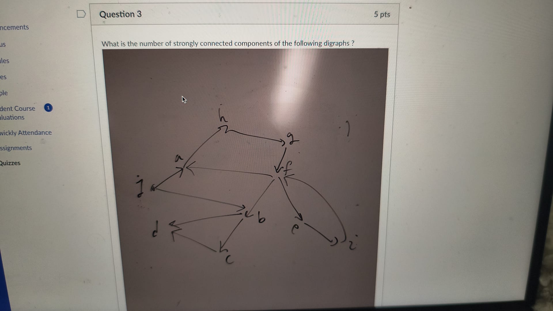 Solved Question 35 ﻿ptsWhat is the number of strongly | Chegg.com
