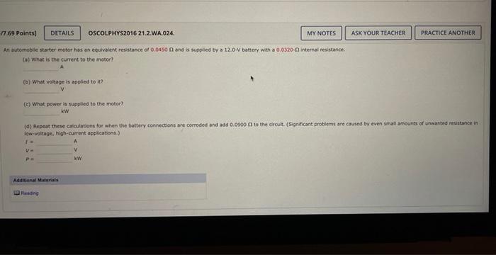 Solved 17 69 Points Details Oscolphys2016 21 2 Wa 024 My