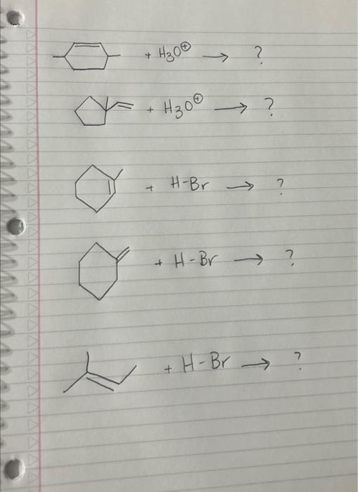 Solved can anyone write out the full mechanisms for each of | Chegg.com