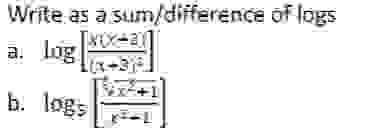 Solved Write as a sum/difference of | Chegg.com
