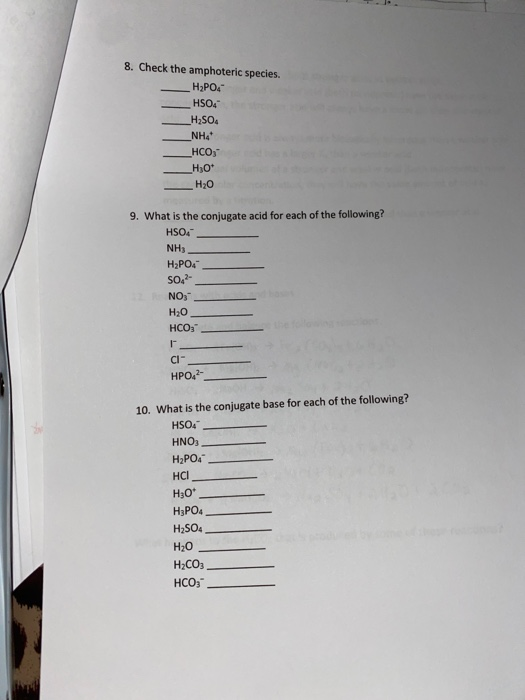 Solved 8. Check the amphoteric species. H2PO4 HSO4 H2SO. NH4 | Chegg.com