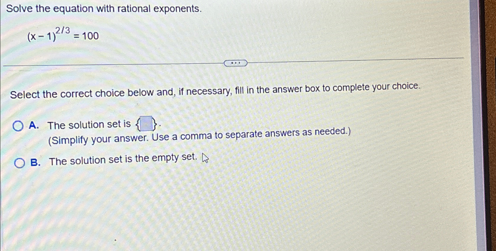 Solved Solve the equation with rational | Chegg.com