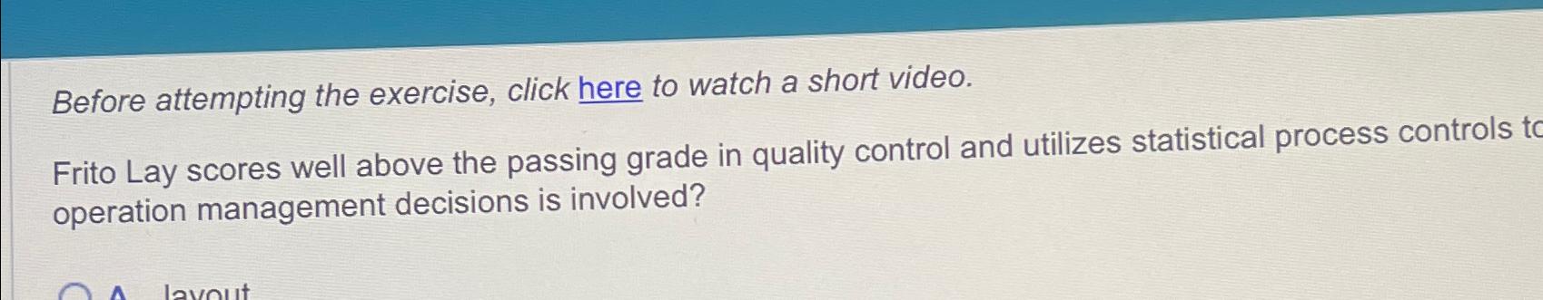 Solved Before attempting the exercise, click here to watch a | Chegg.com