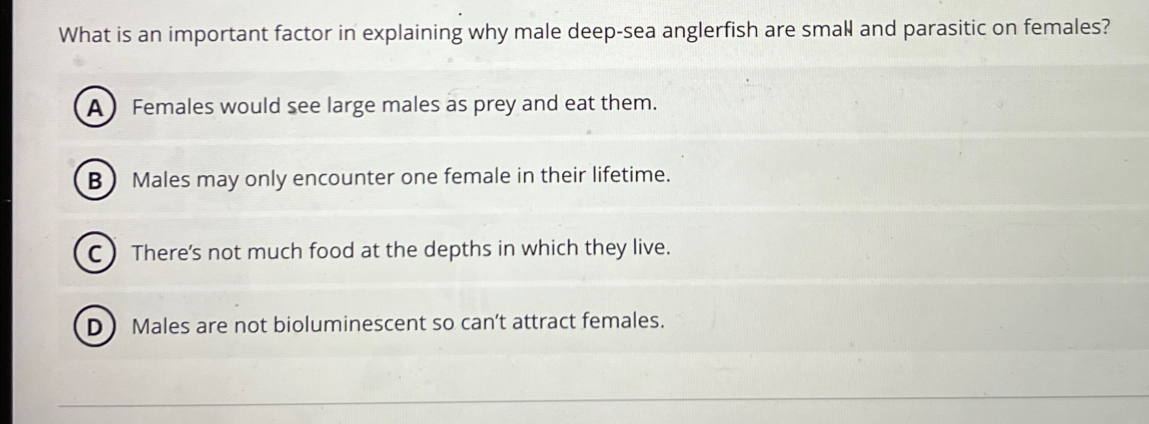 Solved What is an important factor in explaining why male | Chegg.com