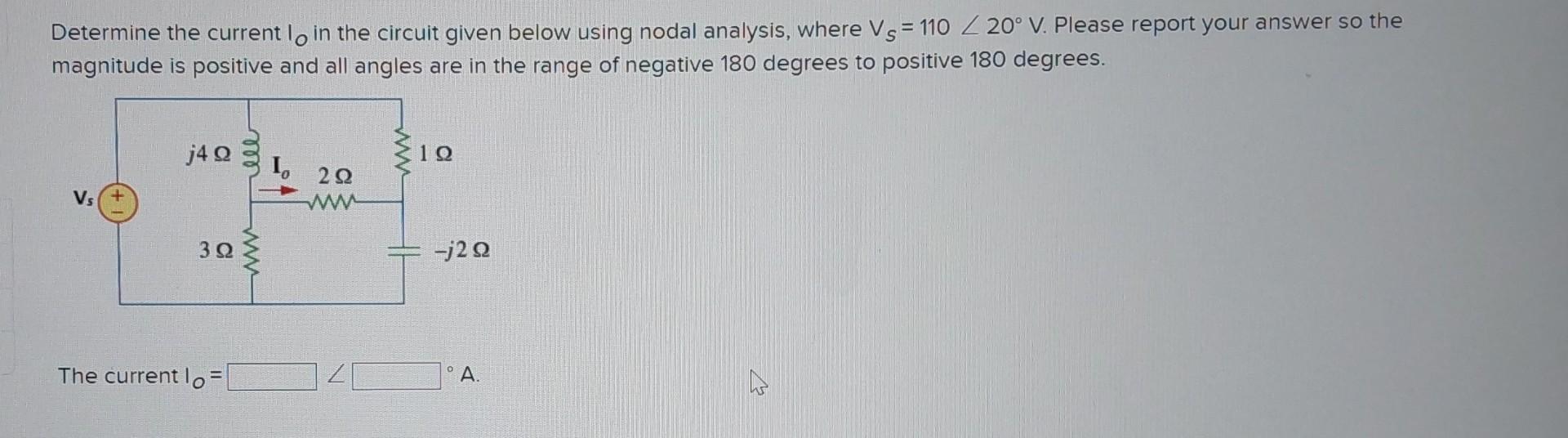 Solved Determine the current IO in the circuit given below | Chegg.com