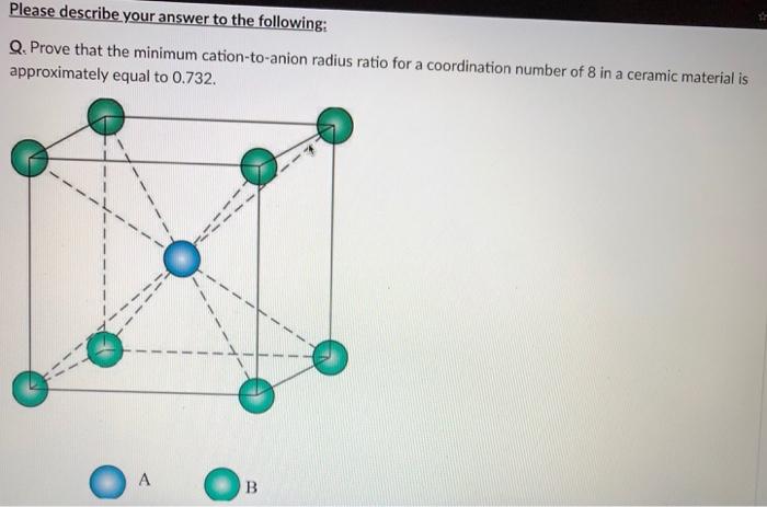 Solved Please Describe Your Answer To The Following Q