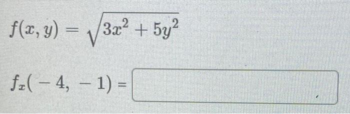 Solved f(x,y)=3x2+5y2 | Chegg.com