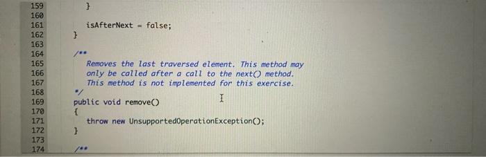 Solved Complete the method removeLast that returns and | Chegg.com