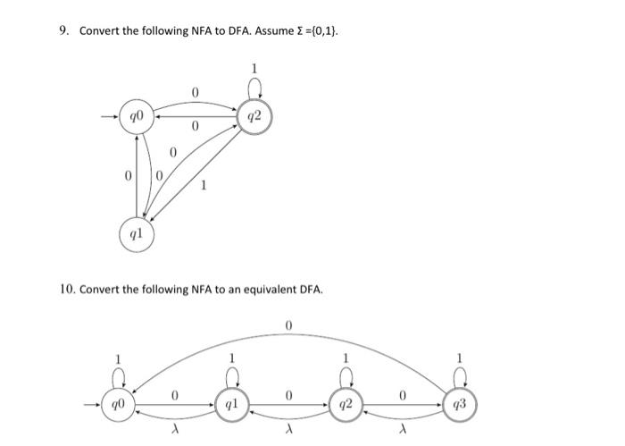 Solved 6. Design a NFA for a language that accepts all | Chegg.com