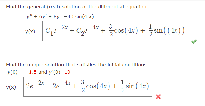 Solved Find the general (real) ﻿solution of the differential | Chegg.com