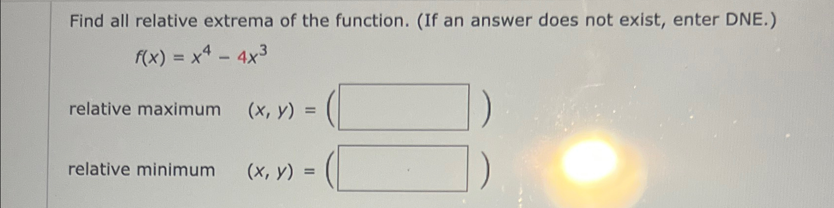 Solved Find all relative extrema of the function. (If an | Chegg.com