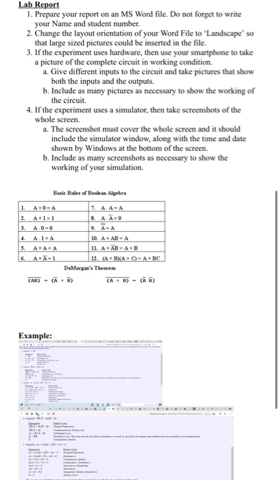 Solved Objective To Use Boolean Algebra To Minimize 