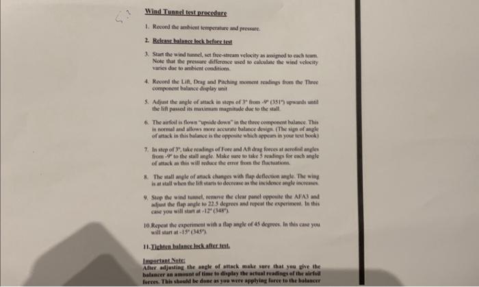 Solved B.Eng.-Experiment 1 Wind Tunnel Calibration Objective | Chegg.com