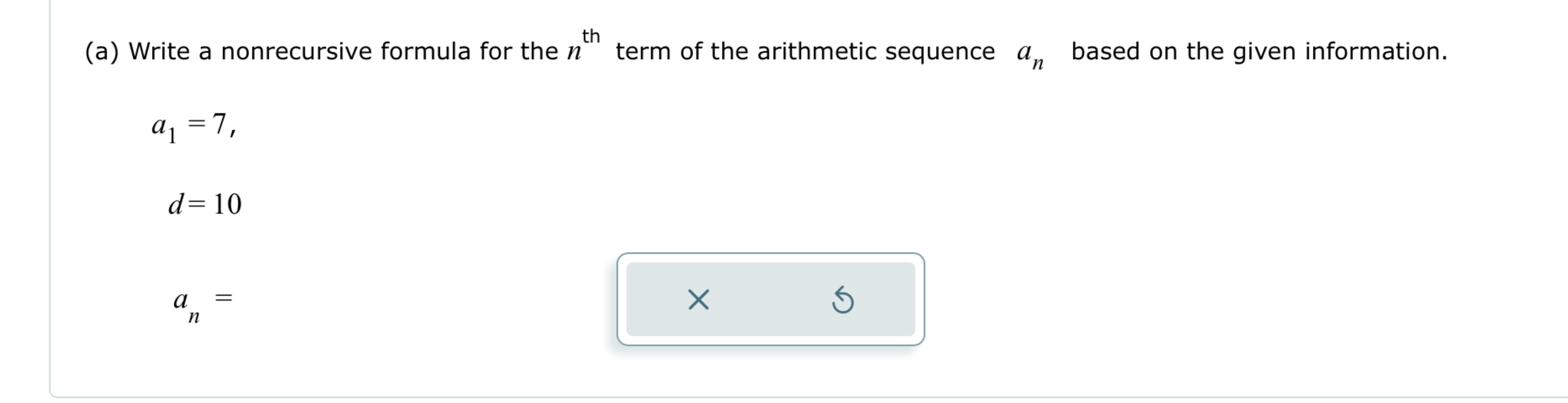 Solved A ﻿write A Nonrecursive Formula For The Nth ﻿term 