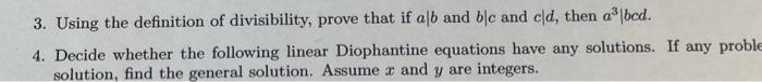 Solved 3. Using the definition of divisibility, prove that | Chegg.com