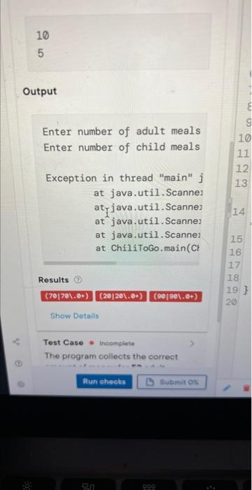 Solved program runs without errors, but cengage wont give me | Chegg.com