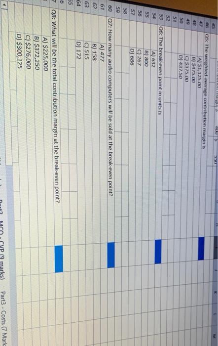 Solved RTS SERI 46 a5: The weighted average contribution | Chegg.com