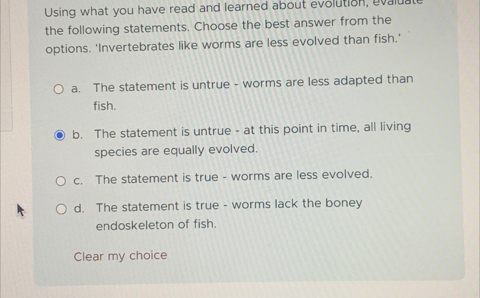 Solved Using what you have read and learned about evolution, | Chegg.com