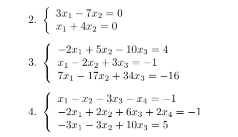 Solved Convert the given sysyten to ab augmented matrix and | Chegg.com