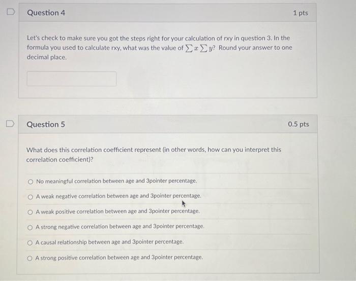 Solved Now it's time to calculate the correlation | Chegg.com