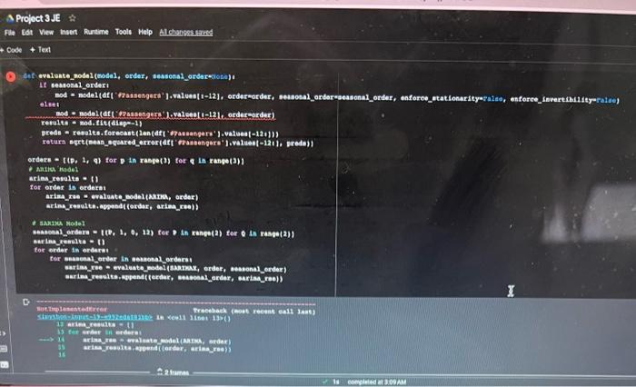 "Air Passenger" on kaggle please use correct syntax | Chegg.com