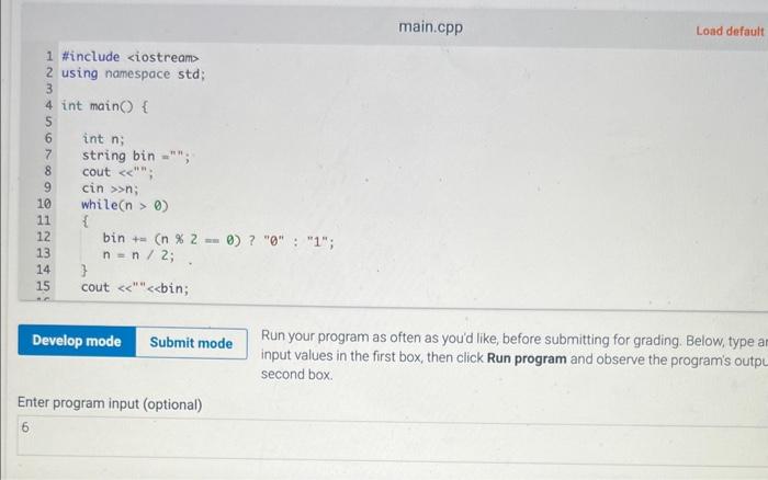 Solved Write a program that takes in a positive integer as | Chegg.com