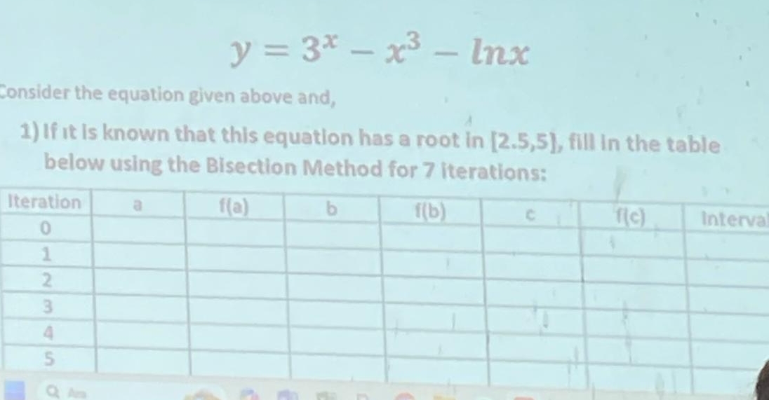 Solved y=3x-x3-lnxConsider the equation given above and,If | Chegg.com
