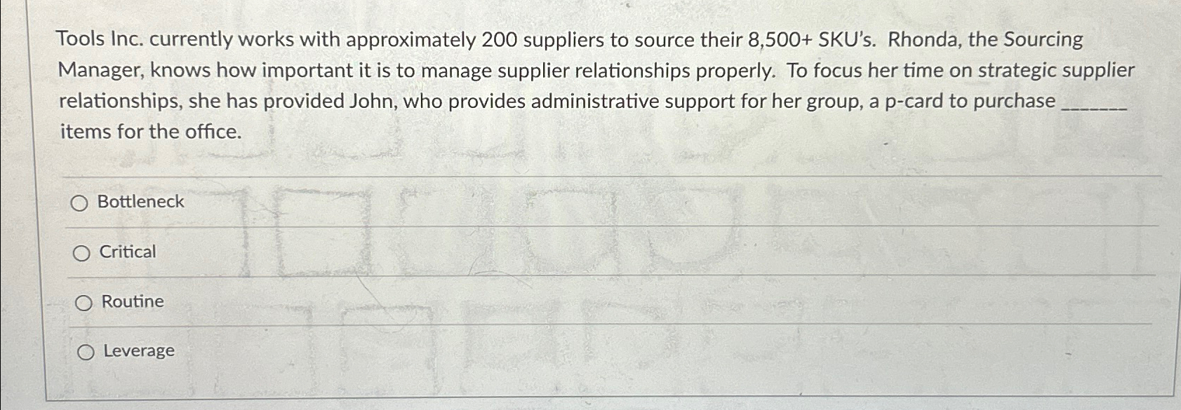 Solved Tools Inc. currently works with approximately 200 | Chegg.com