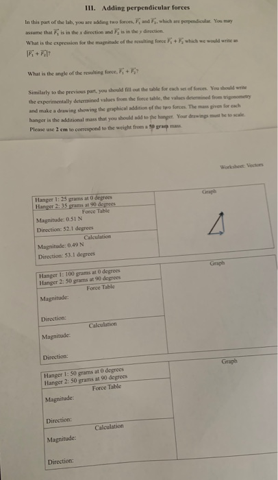 IV. Adding non-perpendicular forces Similarly to the | Chegg.com