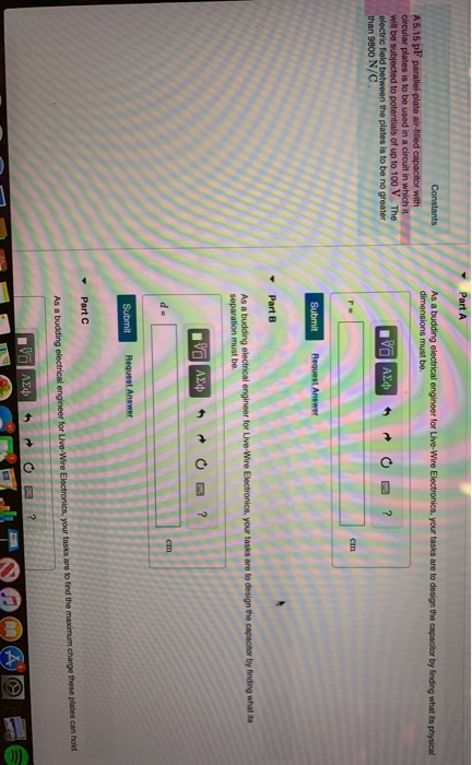 Solved Constants Part A For the capacitor network shown in | Chegg.com