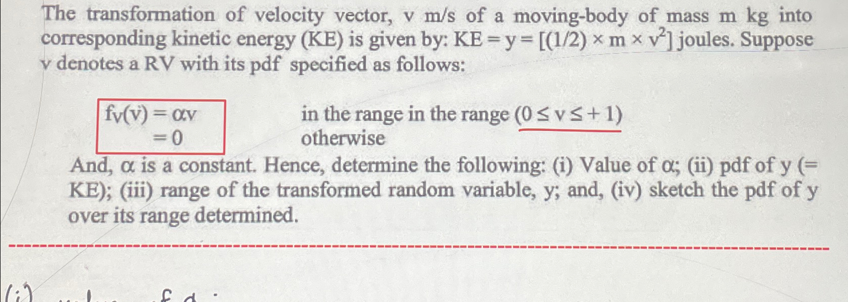 The transformation of velocity vector, vms ﻿of a | Chegg.com