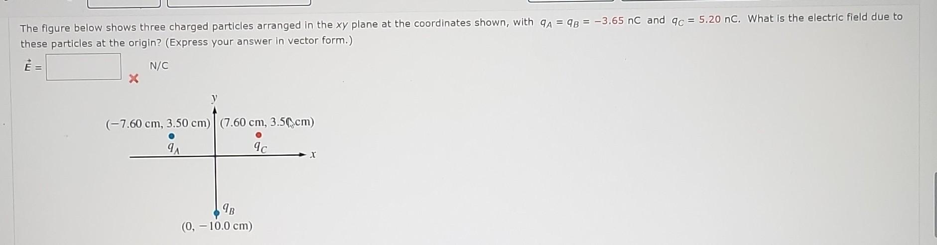 Solved The figure below shows three charged particles | Chegg.com