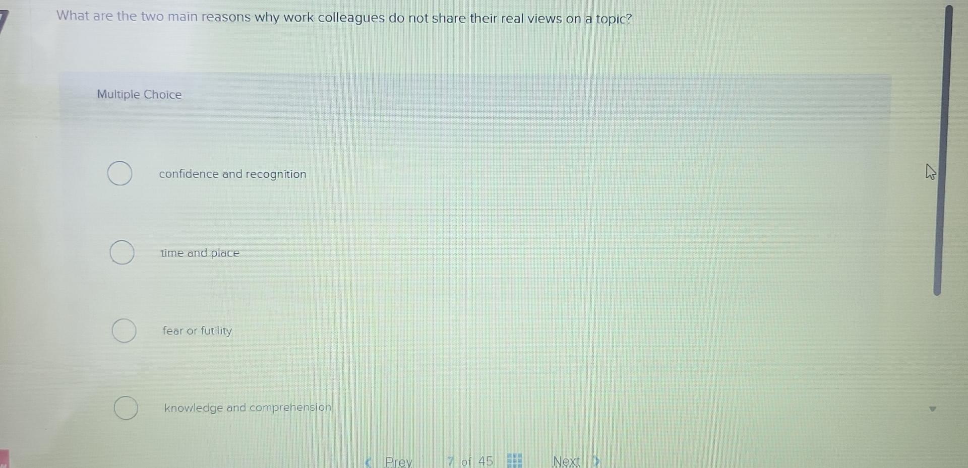 Solved What are the two main reasons why work colleagues do | Chegg.com