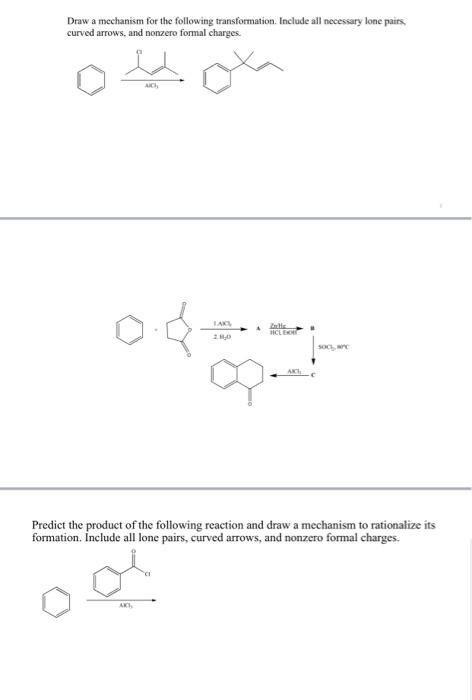 Solved Draw a mechanism for the following transformation. | Chegg.com