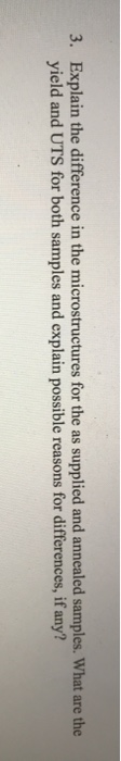 Solved 3. Explain the difference in the microstructures for | Chegg.com