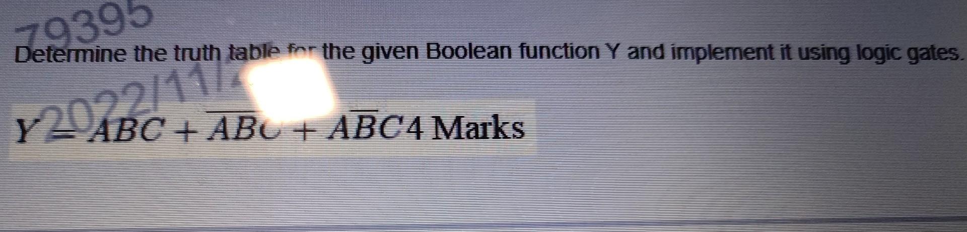 Solved Determine the truth table for the given Boolean | Chegg.com