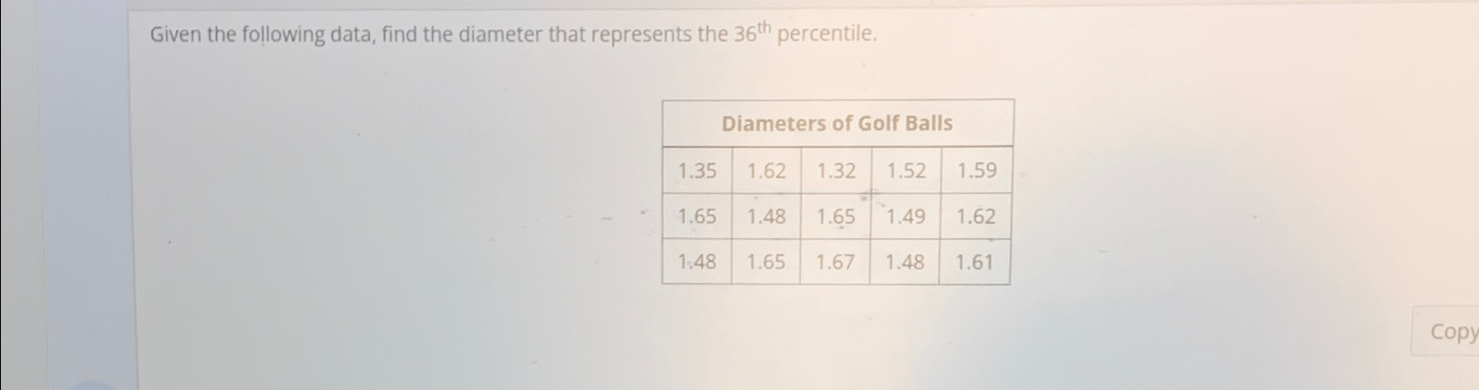 Solved Given the following data, find the diameter that | Chegg.com