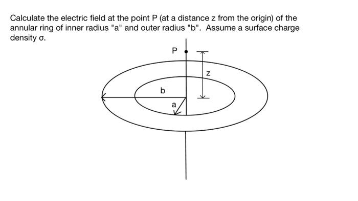 Solved Calculate the electric field at the point P (at a | Chegg.com