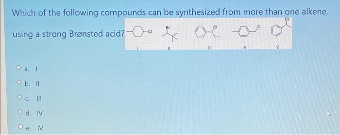 Solved Which of the following compounds can be synthesized | Chegg.com