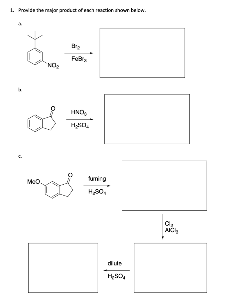Solved Provide the major product of each reaction shown | Chegg.com