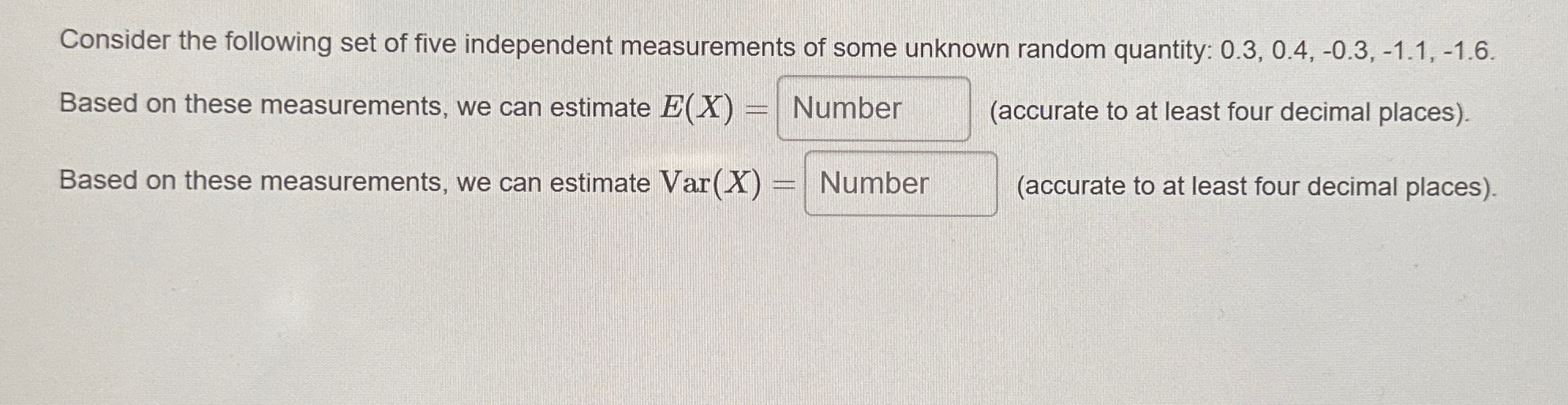 Solved Consider the following set of five independent | Chegg.com