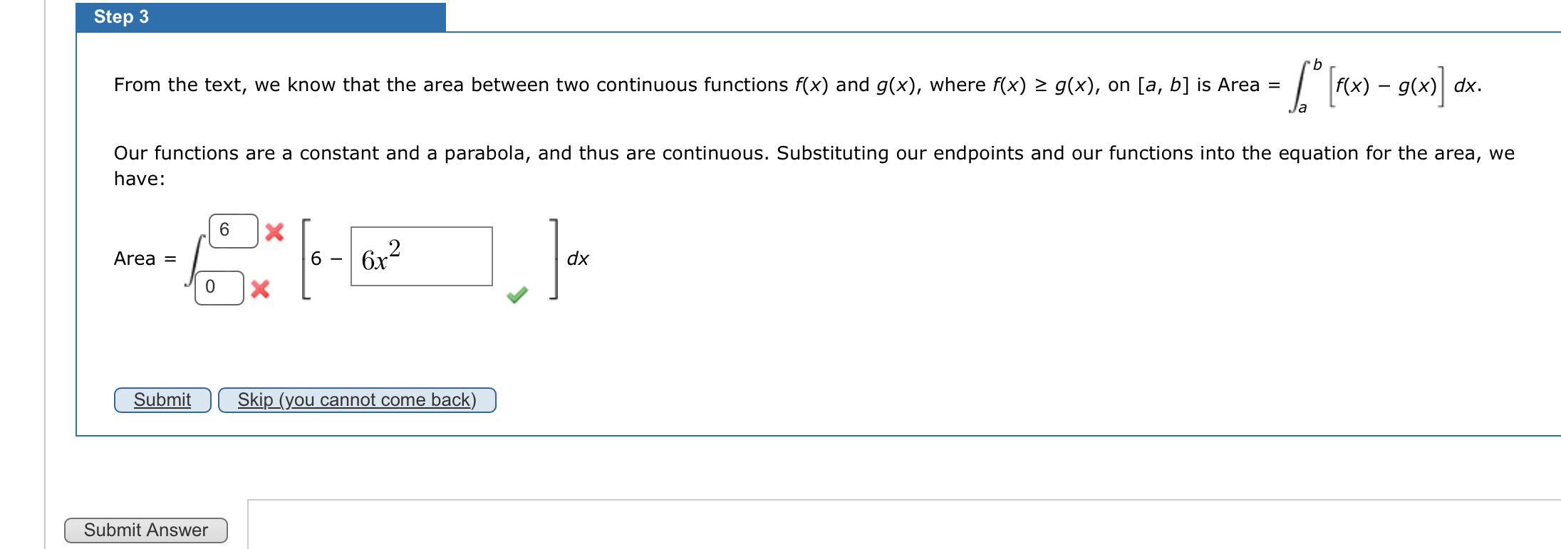 Step 3From the text, we know that the area between | Chegg.com