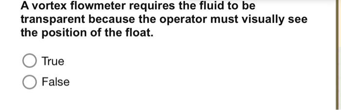 Solved A doppler-type meter is a type of vortex flowmeter | Chegg.com