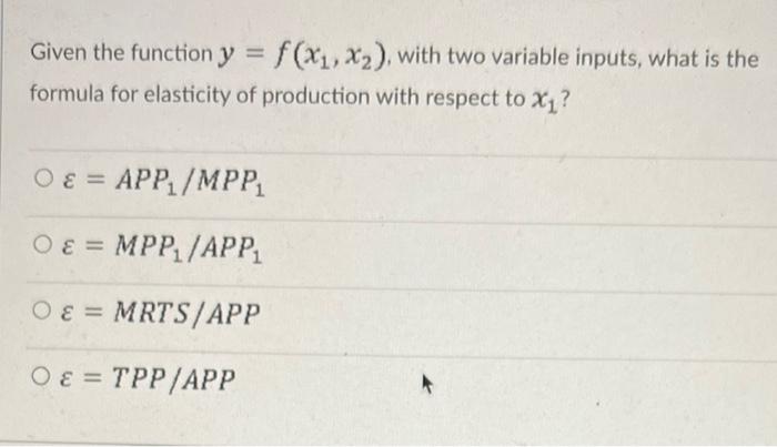 Solved Given the function y=f(x1,x2), with two variable | Chegg.com