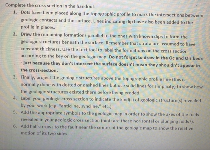Solved Complete the cross section in the handout. 1. Dots | Chegg.com