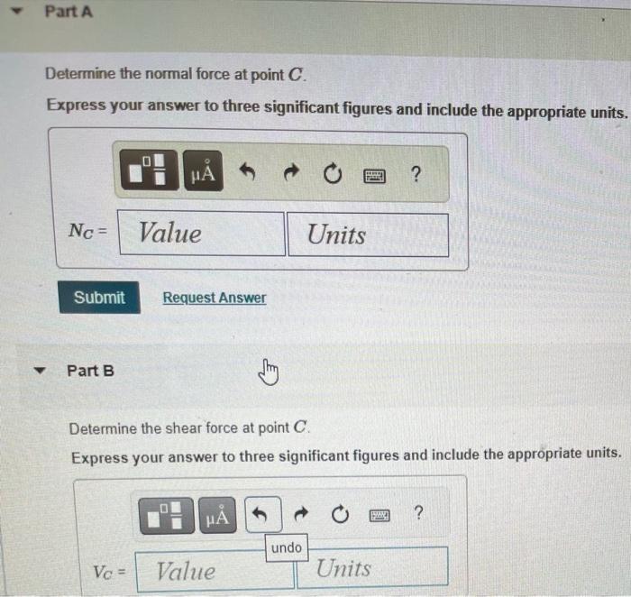 Solved Determine the moment at point C. Express your answer | Chegg.com