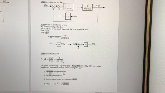 Solved CU) Let be the next trander function R(x) afind the | Chegg.com Solved CU) Let be the next trander function R(x) afind the | Chegg.com